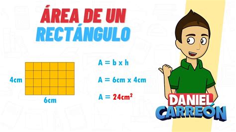 ÁREA DE UN RECTÁNGULO Super facil Para principiantes YouTube