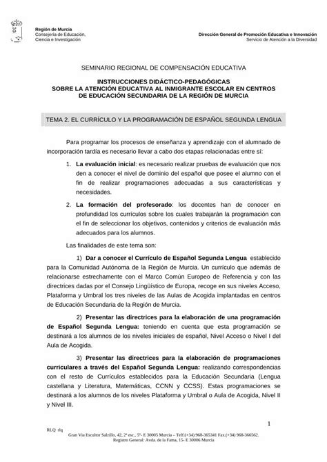 PDF INSTRUCCIONES DIDÁCTICO PEDAGÓGICAS diversidad murciaeduca es