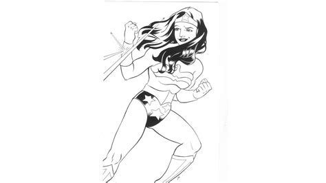 Dibujo De Wonder Woman Para Colorear Y Pintar