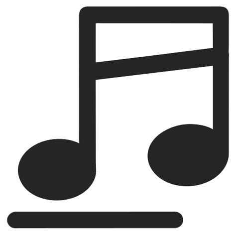 Icono De La Nota Musical Vector Premium