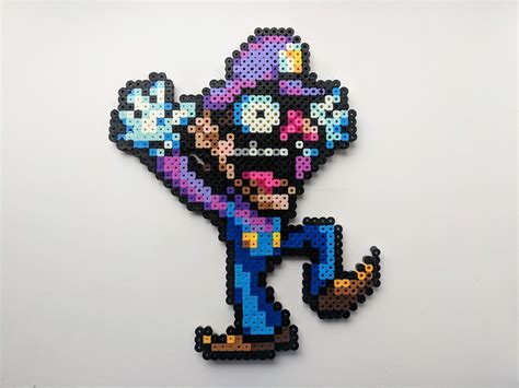 Waluigi Sprite Perler Bead Pattern Bead Sprites Characters Fuse Porn