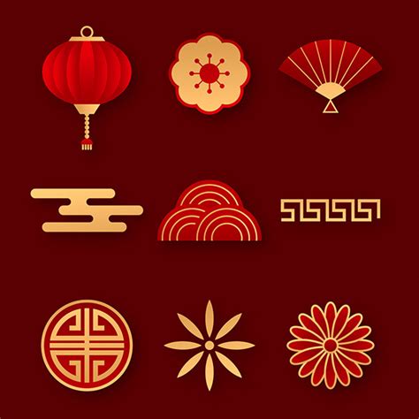 传统新年元素 素材CNN