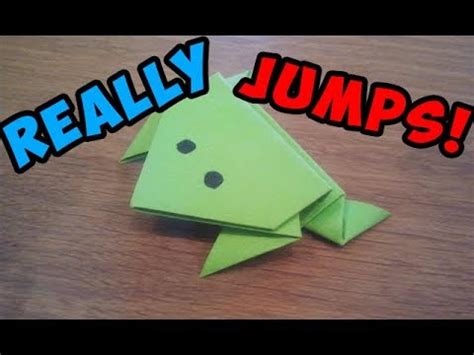 How To Make A Paper Jumping Frog EASY Origami YouTube