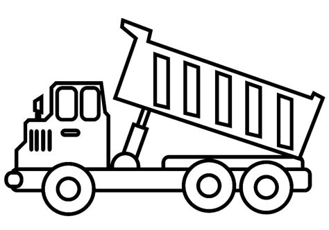 Coloriage Camion Benne à imprimer sur ColoriageEnfant