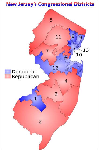 Digital NJ Map With Congressional Districts Ubicaciondepersonas Cdmx