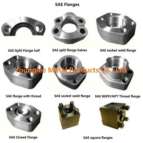 China Flanges SAE de acordo a norma ISO 6162 SAE J518c em aço