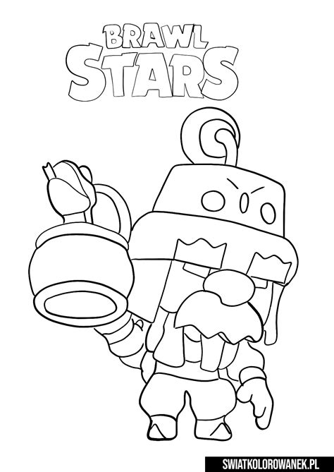 kolorowanki Brawl Stars ŚwiatKolorowanek pl