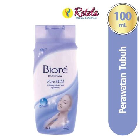 Jual Biore Body Foam Pure Mild Botol 100 Ml Sabun Cair Sabun Mandi