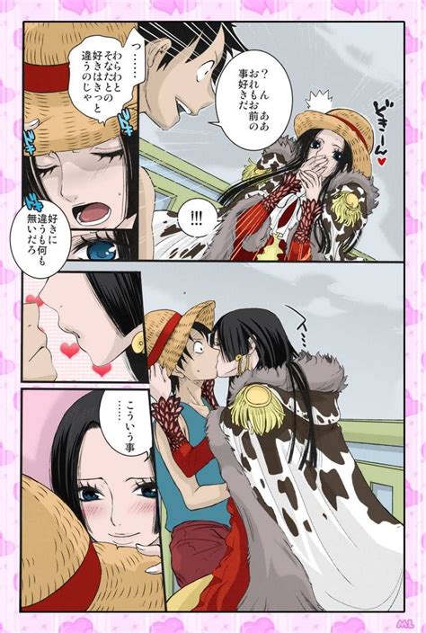 Luffy X Hancock By Chiyomaru On Deviantart Luffy And Hancock