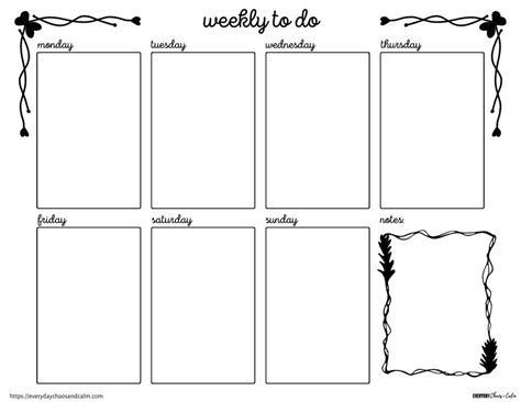 6 Printable Weekly To Do List Templates For Better Productivity