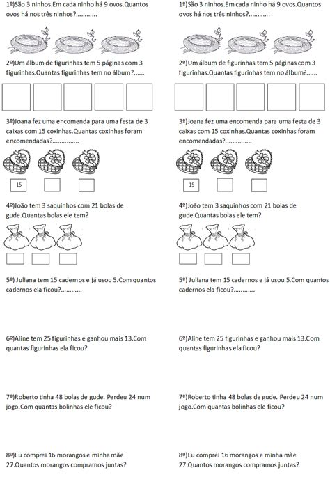 Situações Problemas 4 Ano Envolvendo As Quatro Operações BRAINCP