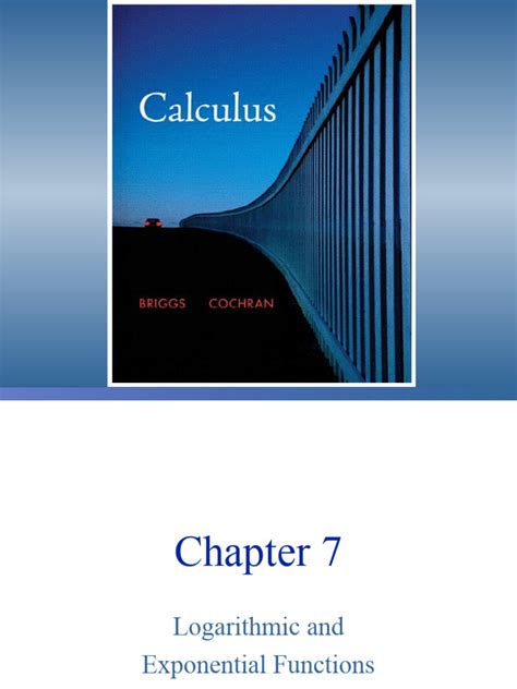 logarithmic and exponential functions pdf