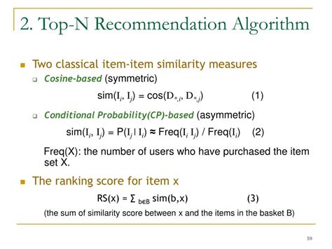 ppt top n recommendation algorithm based on item graph powerpoint presentation id 497906