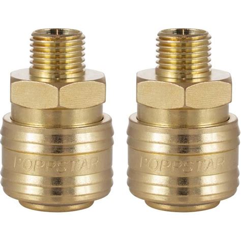 2x Raccord rapide pour air comprimé DN 7 2 avec filetage extérieur 1 4
