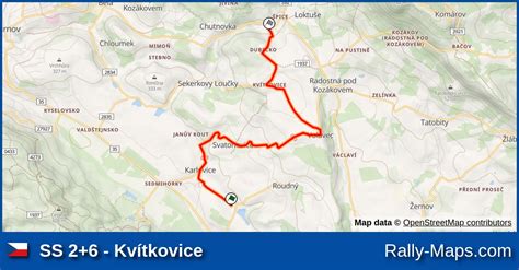 Mapa Harmonogram Profil Elewacji OS 2 6 Kvítkovice Rally