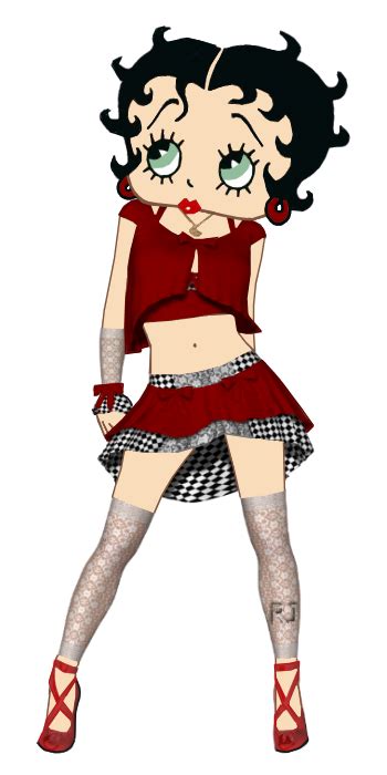 Betty Con Su Vestido Rojo Betty Boo Fotos En Bikini Betty Boop