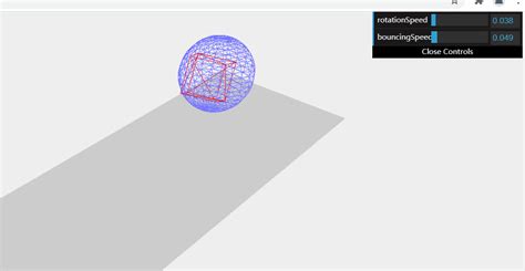 three js中引入dat gui库实现界面组件控制动画速度变量 极客之音