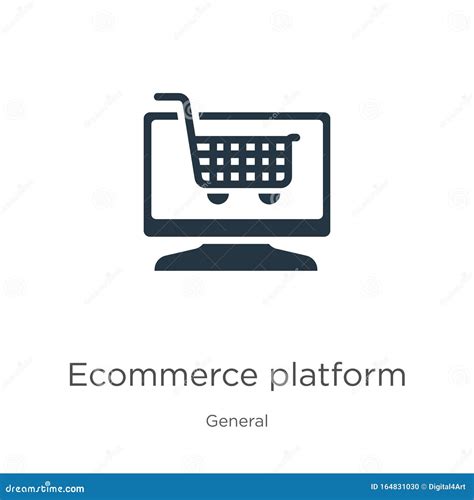 Ecommerce Platform Icon Vector Trendy Flat Ecommerce Platform Icon