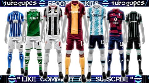 New Kits All Cinch Scottish Premiership Kits EFootball 2024 YouTube