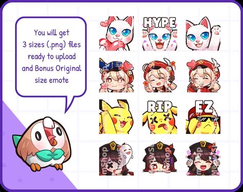 3x Custom Premium Twitch Emotes Twitch Emoji For Streamer Etsy UK