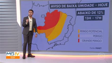 Vídeo Inmet emite alerta de baixa umidade do ar MG1 G1