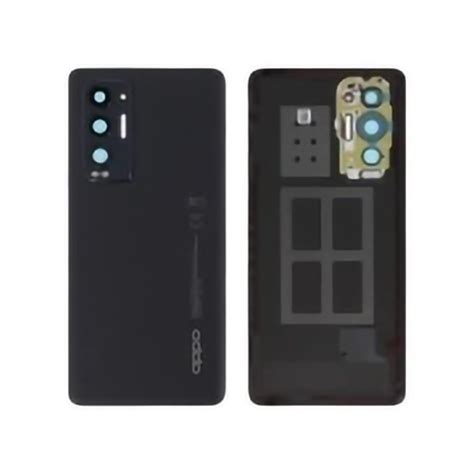 Original Vitre Arrière Cache Batterie Noire Pour Oppo Brillant A74 5G