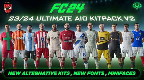 23 24 Ultimate AIO Kits V2 Mod For FC 24 Al Ahly SC New Alternative
