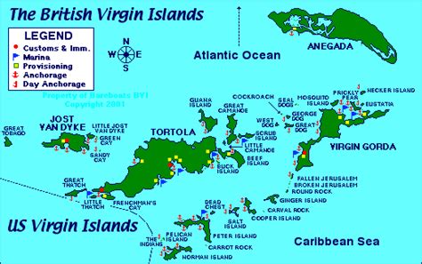 MAPS OF THE BRITISH VIRGIN ISLANDS