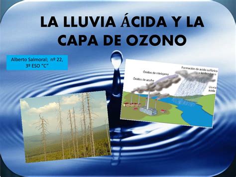 PPT LA LLUVIA ÁCIDA Y LA CAPA DE OZONO Alberto Salmoral PowerPoint
