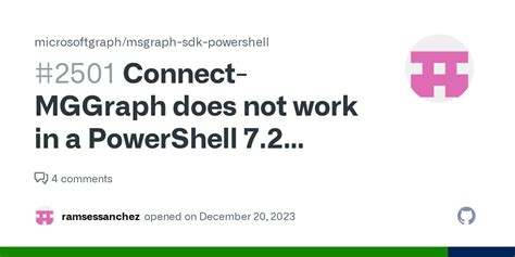 Connect Mggraph Does Not Work In A Powershell Function When The