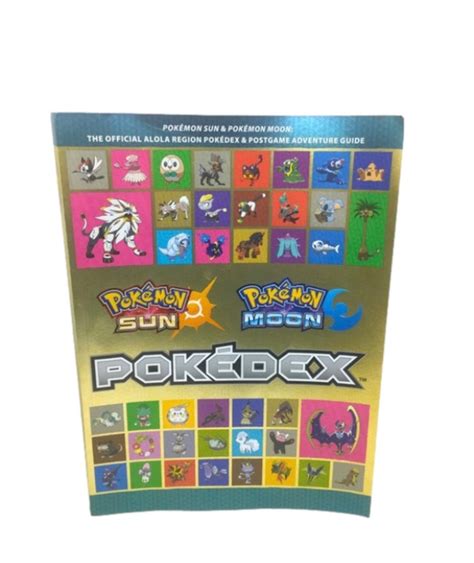 Pok Mon Sun Pok Mon Moon Official Alola Region Pok Dex Etsy