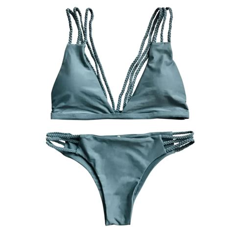 Maillot de bain Triangle pour femmes Bikini ensemble deux pièces