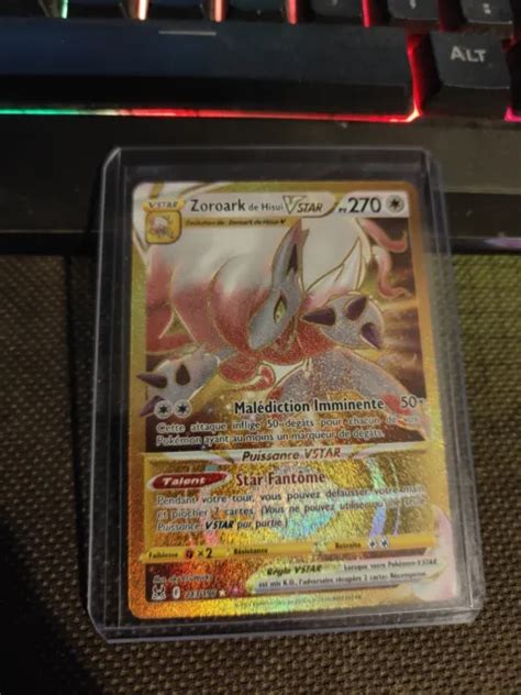 CARTE POKÉMON ZOROARK DE HISUI VSTAR GOLD EB11 ORIGINE PERDUE 213 196