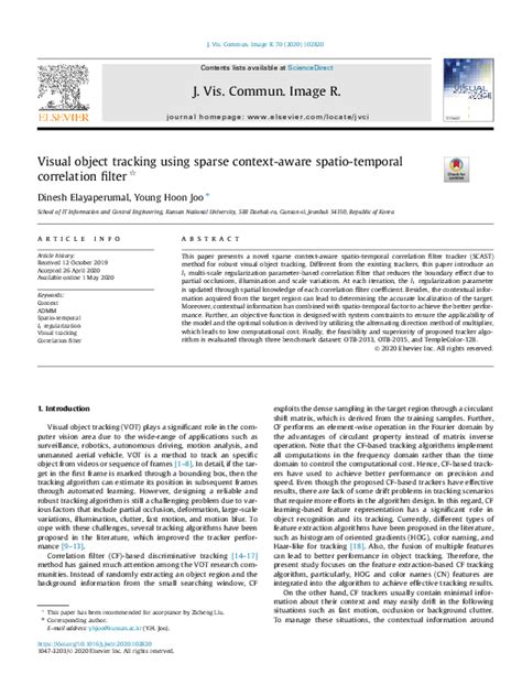pdf learning adaptive spatial regularization and temporal aware correlation filters for visual