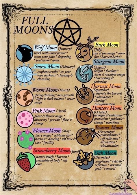 Full Moons Through 2022 Witch Spell Book Witch Book Of Shadows