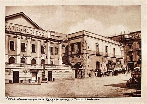 Napoli Torre Annunziata Largo Nicotera E Il Teatro Moderno Foto