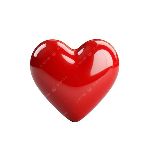 Emoji De Corazón Rojo PNG dibujos Fondo Blanco 3d Clipart PNG Imagen