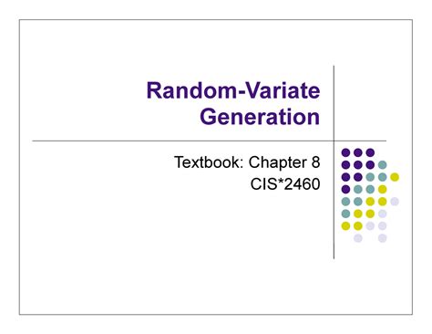 22 non uniform random numbers with discrete finite distributions generation textbook chapter
