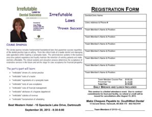 Fillable Online Transitions Irrefutable Laws Registration Form Pdf