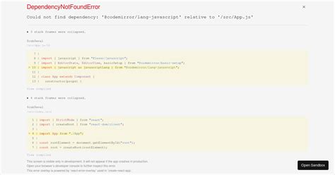 Codemirror Addon Lint Fix Examples CodeSandbox