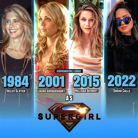 ⭐ Arrowverse Page ⭐ On Instagram Supergirl Through The Years Live Action Q How Much Are You