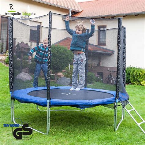 Kinder Trampolin 250cm Im Komplett Set Mit Sicherheitsnetz