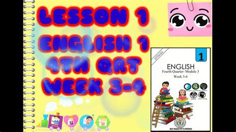 English Th Qrt Week Lesson Classify Familiar Words Into Basic