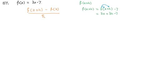 solved for each function f construct and simplify the difference quotient f x h f x h g x