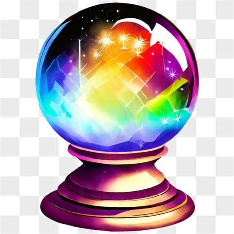 Descarga Bola de Cristal Colorida PNGs En Línea Creative Fabrica