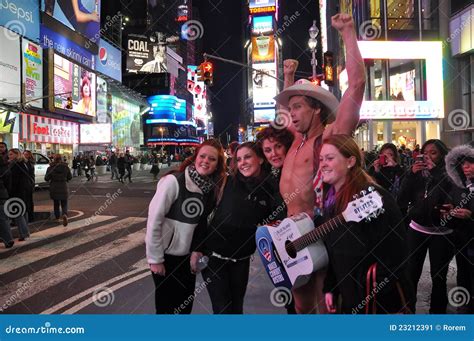 Naked Cowboy In Times Square New York City Editorial Image