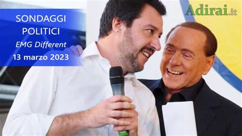 Ultimi Sondaggi Politici 13 Marzo 2023 EMG Different