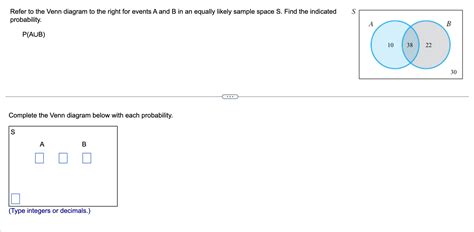 Solved Refer To The Venn Diagram To The Right For Event