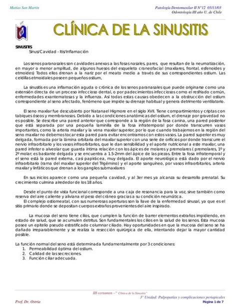 Clínica de la Sinusitis YUDOC ORG uDocz