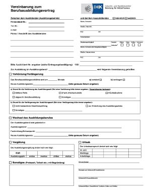 Ausfüllbar Online ihk nuernberg Zwischen dem Ausbildenden